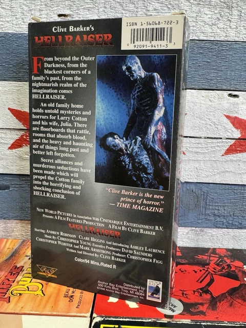CLIVE BARKER’S HELLRAISER VHS (1998) Anchor Bay Entertainment Horror £ ...