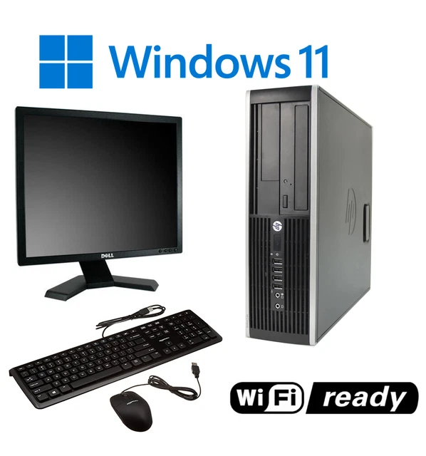 SCHNELLER PC WINDOWS 11 Core I3 Computer 8Gb Ram 320Gb Hdd Monitor ...
