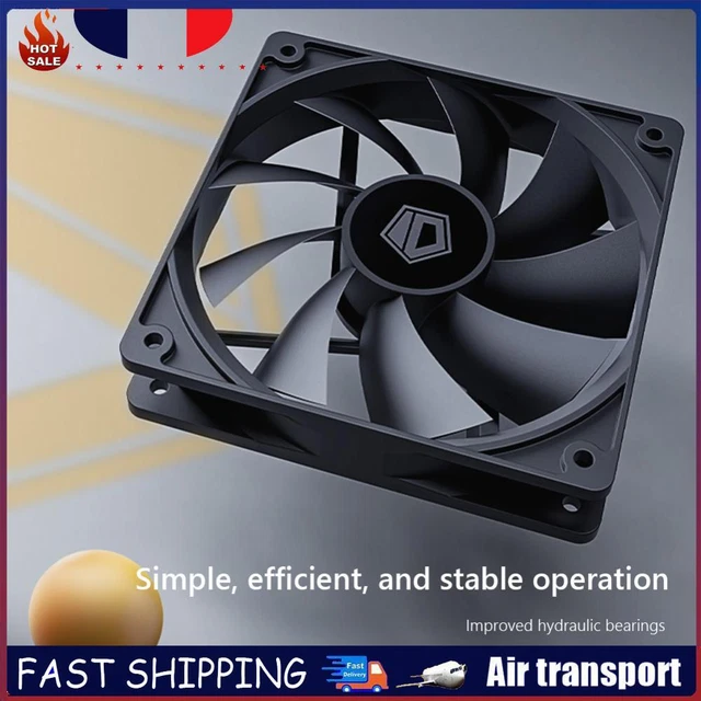 PC COMPUTER CASE Fan PWM 4 Pin Silent 12cm CPU Cooler Cooling Fan 12V ...