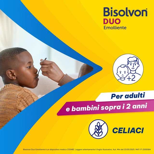 BISOLVON DUO EMOLLIENTE Sciroppo Tosse Sciroppo Tosse Secca e Gola ...