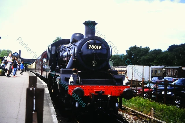 RAILWAY TRAIN SLIDE 35mm Steam Locomotive No 78019 (s30 7b) £2.70 ...