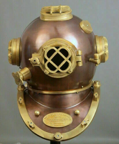 ANTICO CASCO SUBACQUEO Deep Sea Mark V US Navy Divers Diving Helmet EUR ...