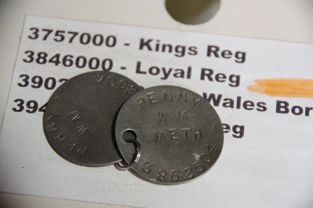 WW2 RELIC DOGTAG RAC RTR RTC THE LOYAL REGIMENT - PENNY 504 £10.99 ...