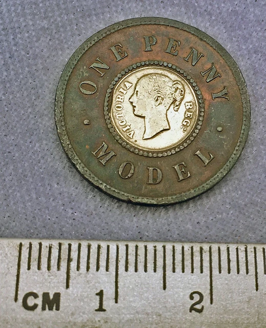 *RARE QUEEN VICTORIA Penny Model TOKEN £32.00 - PicClick UK