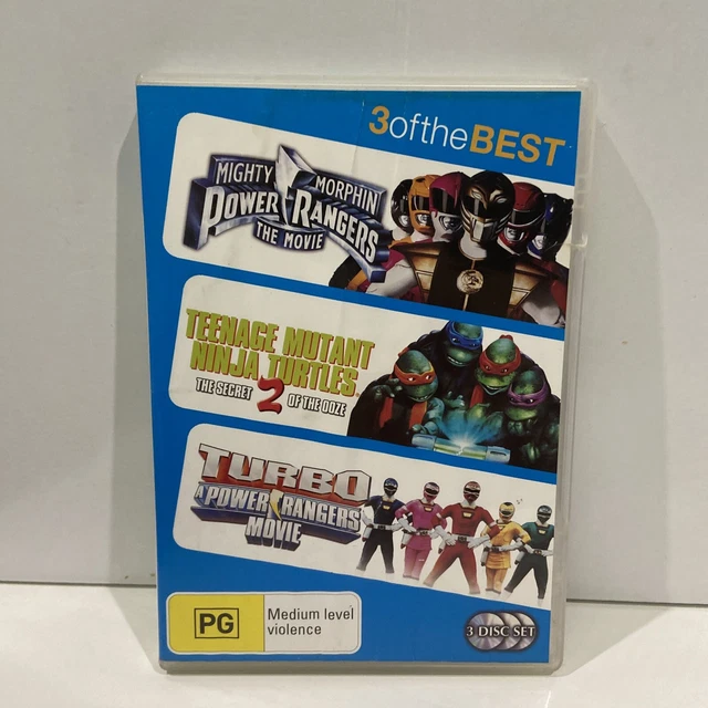 MIGHTY MORPHINS, TMNT 2, Turbo Power Rangers DVD Pal, 3 Disc - Region 4 ...