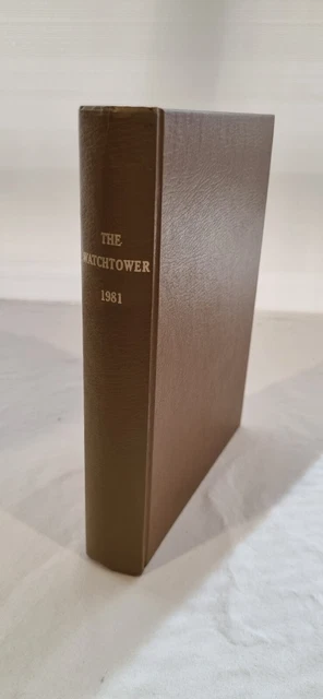 THE WATCHTOWER 1981 Announcing Jehovahs Kingdom Hardcover Vintage Book ...