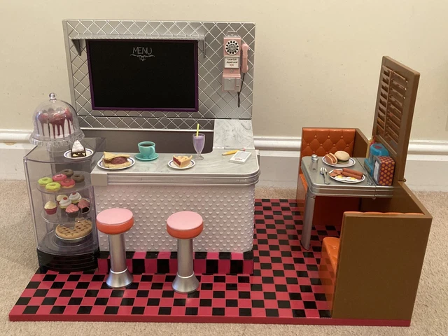 OUR GENERATION DOLL Bite To Eat Retro Diner £60.00 - PicClick UK