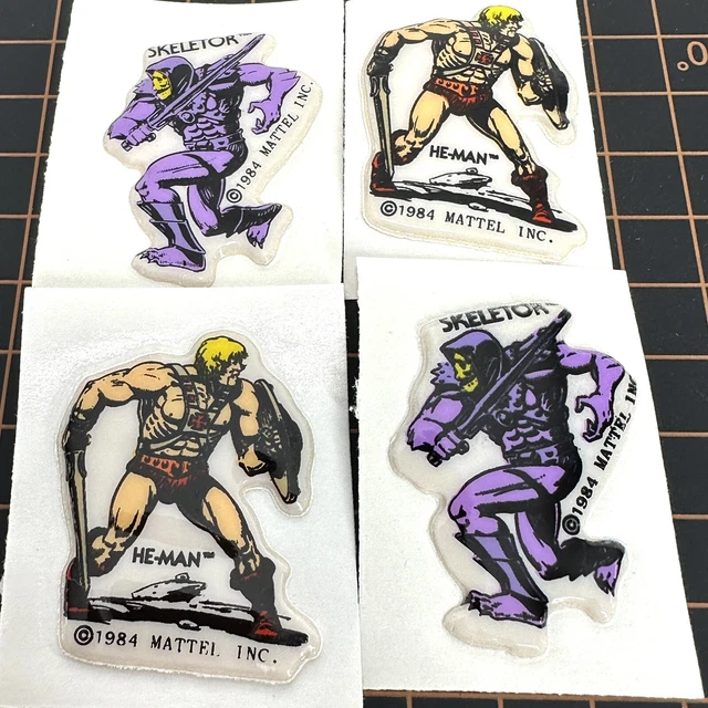 VINTAGE MASTERS UNIVERSE Puffy Stickers MOTU He-Man Skeletor Retro 80s ...
