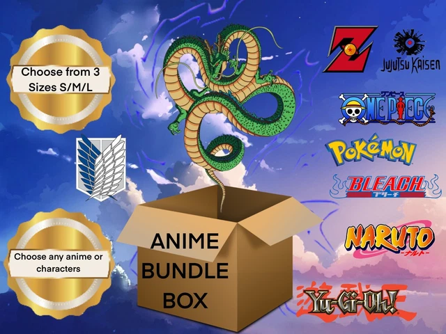 ANIME BUNDLE/LOOT BOX/GIFT box. Any size, any anime + 1 free Item in ...