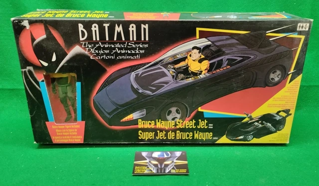 BATMAN THE ANIMATED Series Bruce Wayne Street Jet, Kenner 1993 Comics ...