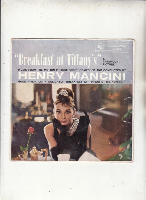 BREAKFAST AT TIFFANY'S-1961-MOVIE Soundtrack-2806-Australia Made-7'' EP ...