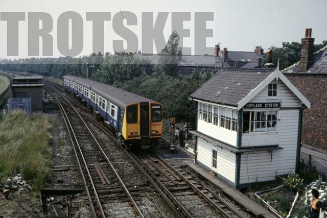 35MM SLIDE BR British Rail Electric EMU Class 508 508123 Hoylake 1985 ...