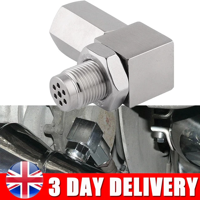 CAR EXHAUST O2 Oxygen Sensor M18x1.5 90 Degree Angled Extender Spacer ...