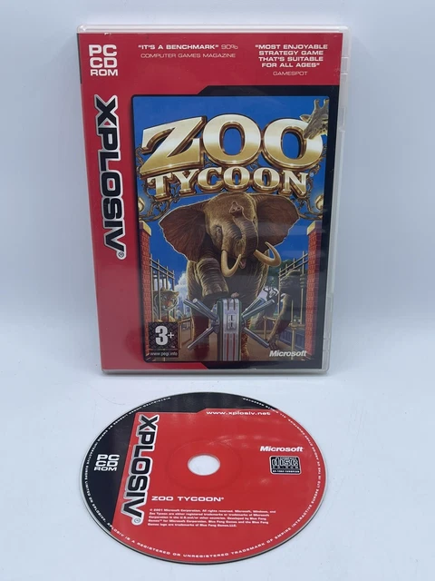 ZOO TYCOON RARE VERSION Xplosive PC CD-ROM 2005 2 Disc - EU/UK Release ...