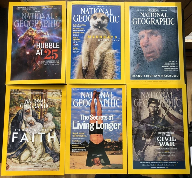 NATIONAL GEOGRAPHIC MAGAZINE 6 issue bundle £1.58 - PicClick UK