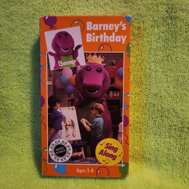 BARNEY'S BIRTHDAY (VHS, 1992) The Lyons Group Barney & Friends PBS Kids ...