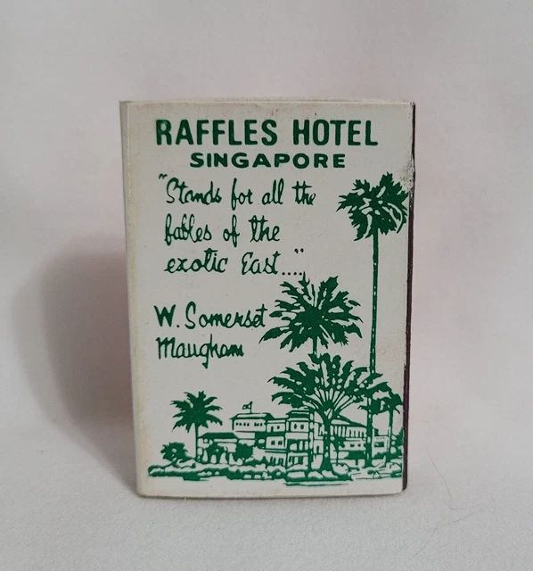 VINTAGE RAFFLES HOTEL Robinson's Department Store Matchbox Singapore ...