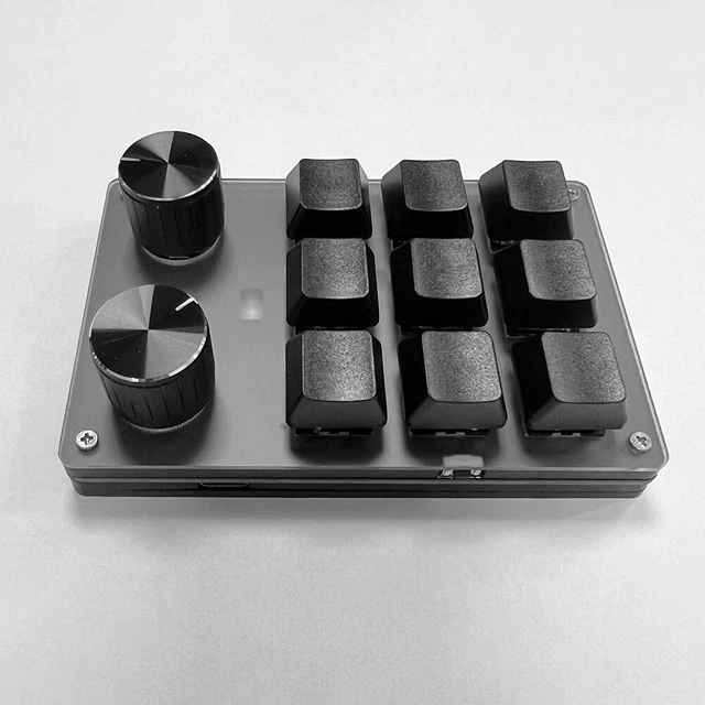 PROGRAMMING MACRO CUSTOM Knob Mechanical Keyboard 9 Key 2 Knob(Black USB) $35.41 - PicClick AU