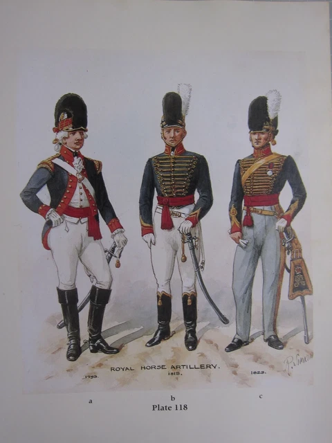 MILITARY BRITISH ARMY Cavalry Uniform Print Royal Horse Artillery 1793 1815 1829 £32.00 ...