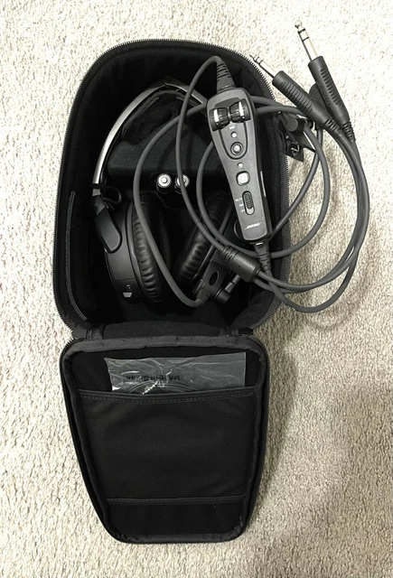 BOSE A20 AVIATION Headset with Bluetooth & Dual Plug Cable - Black ...