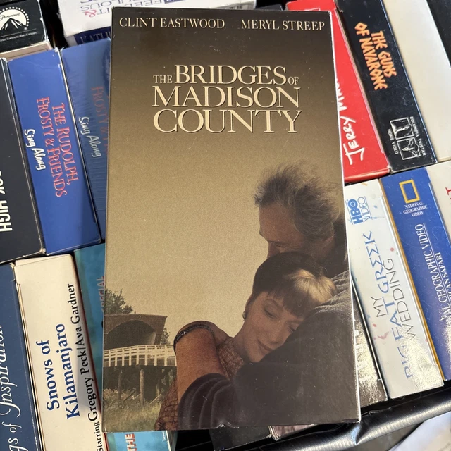 THE BRIDGES OF Madison County (VHS, 1996) Meryl Streep Clint Eastwood £ ...
