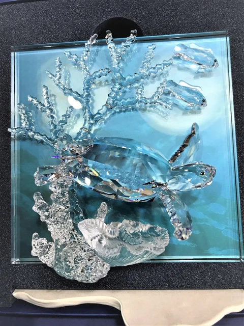 DISCONTINUED - SWAROVSKI 3 Set Crystal Figurine Wonders of the Sea w ...