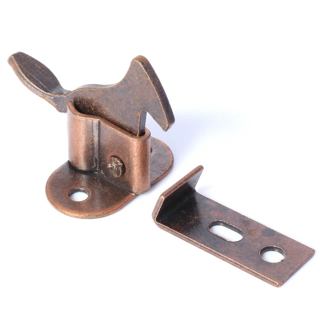 ANTIQUE CABINET ELBOW CATCH SPRING LOADED Rooster Boat/Caravan Door ...