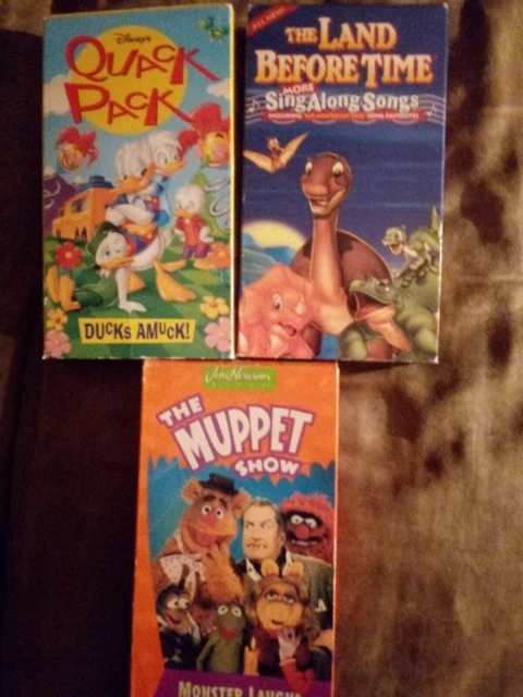 90S KIDS SHOWS VHS Lot Land before Time Muppet Show quak pack muppets ...