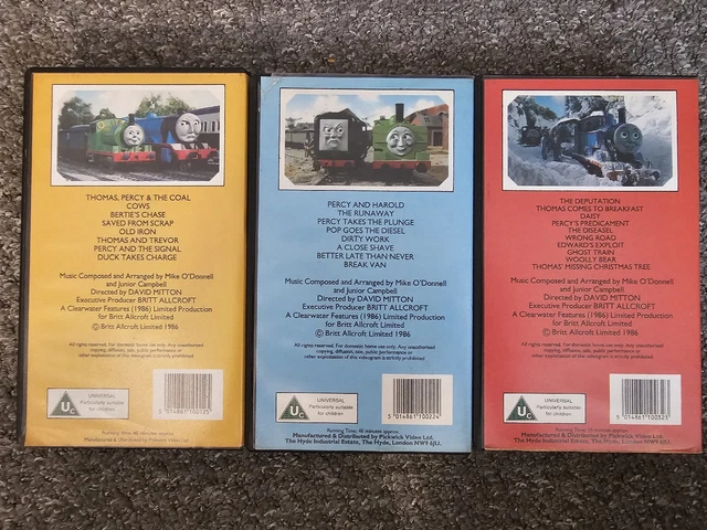 THOMAS THE TANK Engine - Screen Legends VHS Tapes Bundle £32.95 ...