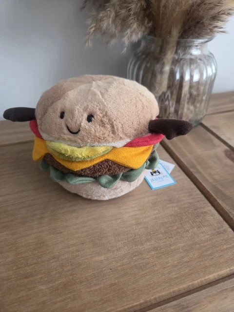 JELLYCAT AMUSEABLES BURGER Retired BNWT £23.56 - PicClick UK