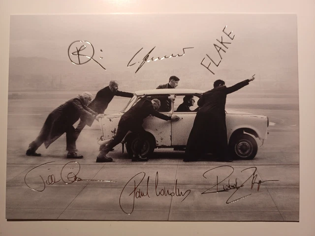 RAMMSTEIN AUTOGRAMMKARTE MIT Druck-Signaturen / Musik T4 EUR 9,90 ...