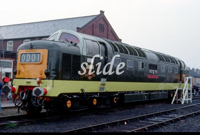 BRITISH RAILWAYS DELTIC Diesel Locomotive D9000 1981 Original Slide ...
