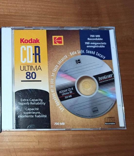** 2 KODAK CD-R ULTIMA" Rohlinge Recordable 700MB/80 Min EUR 4,00 - PicClick DE