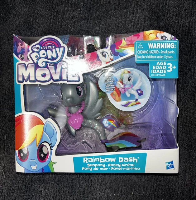 MY LITTLE PONY The Movie Rainbow Dash Seapony Figure Mystery Treasure ...