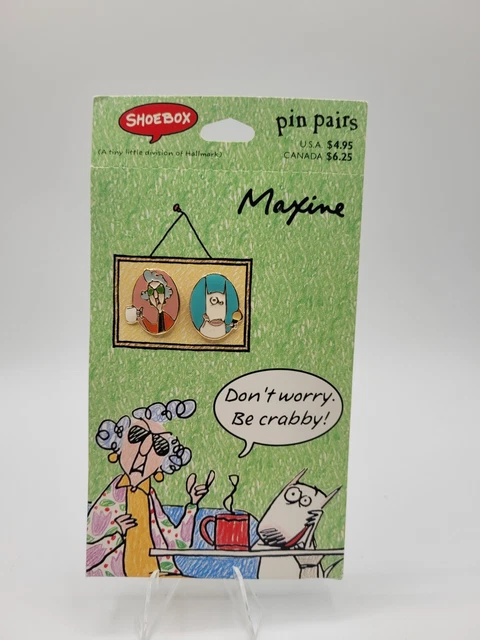 HALLMARK MAXINE AND Floyd Pin Set Enamel Shoebox Vintage $5.99 - PicClick