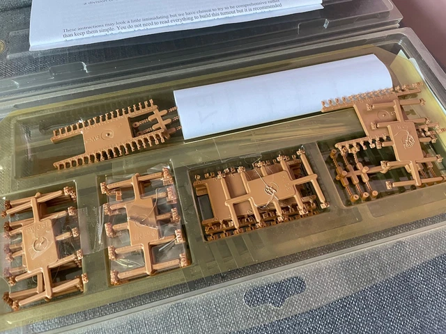 EXACTOSCALE P4 B7 Model Railway Track Turnout Point Kit Finescale £68. ...