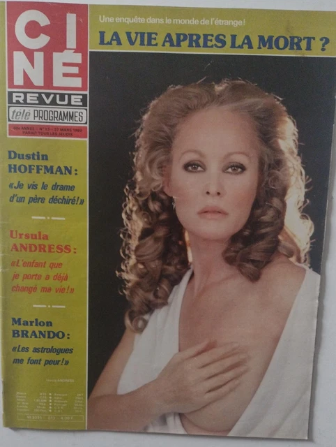 CINE REVUE 13 / Ursula ANDRESS-Dustin HOFFMAN- Marlon BRANDO- R MASSEY / 03 1980 EUR 4,00 ...