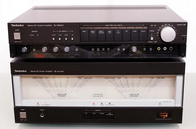 TECHNICS SE-A5MK2 SU-A6MK2 Top Vintage Power Amplifier And Preamp £ ...