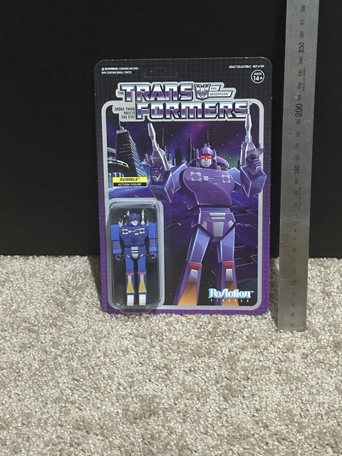 TRANSFORMERS SEALED SUPER7 Reaction Figure Rumble - Decepticon Cassette ...