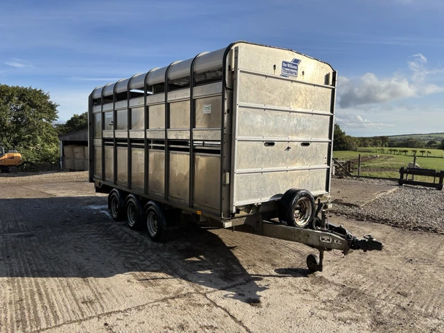 IFOR WILLIAMS DP120 Livestock Trailer With Decks 14Ft Long Cattle Stock ifor-williams-dp120-livestock-trailer-with-decks-14ft-long-cattle-stock