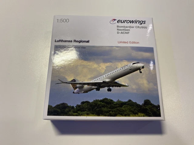HERPA WINGS 1:500 Eurowings / Lufthansa Bombardier CRJ 900 D-ACNF ...