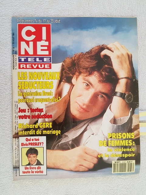 CINE REVUE N°33 1991 Bruel H.locklear Elvis Presley Miou-Miou Hedy ...