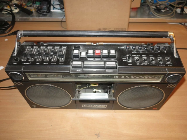 SHARP GF-9090 HB Cassette Recorder Radio Ghetto Blaster Boombox Vintage ...