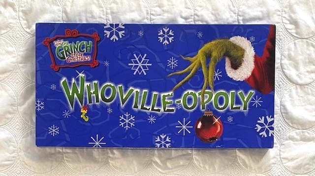 VINTAGE Y2K WHOVILLE Opoly The Grinch Who Stole Christmas Board Game ...