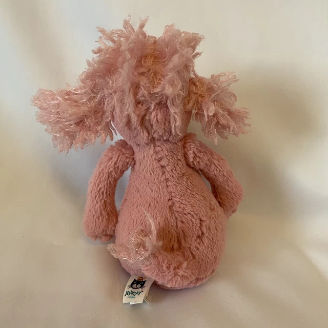 JELLYCAT SMALL PINK Bashful Poodle Beanie Plush Soft Toy H 8 Inches ...