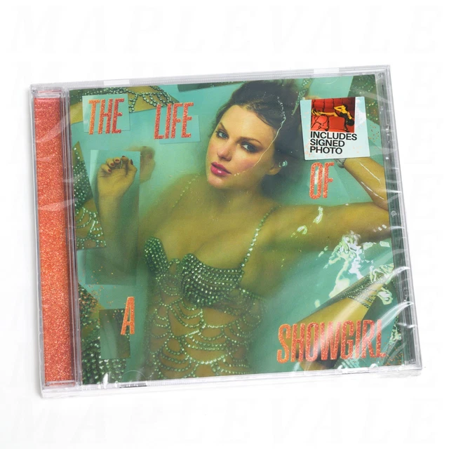 TAYLOR SWIFT THE Life of a Showgirl CD w/ Hand Signed Print (Photo 4 ...