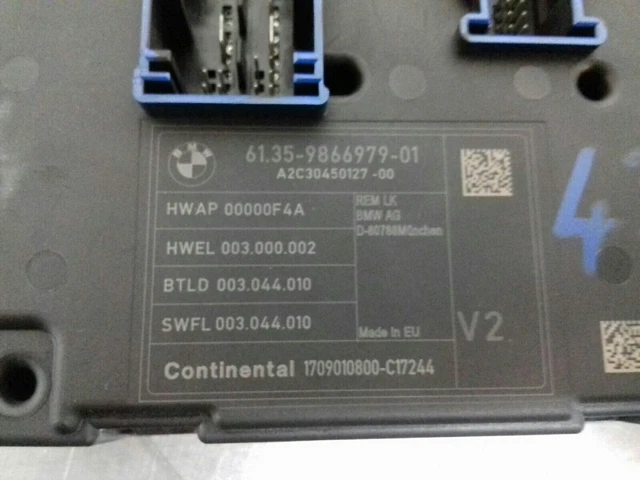 BMW REM MODULE de commande carrosserie F20 F30 F36 1 3 4 SÉRIE ...