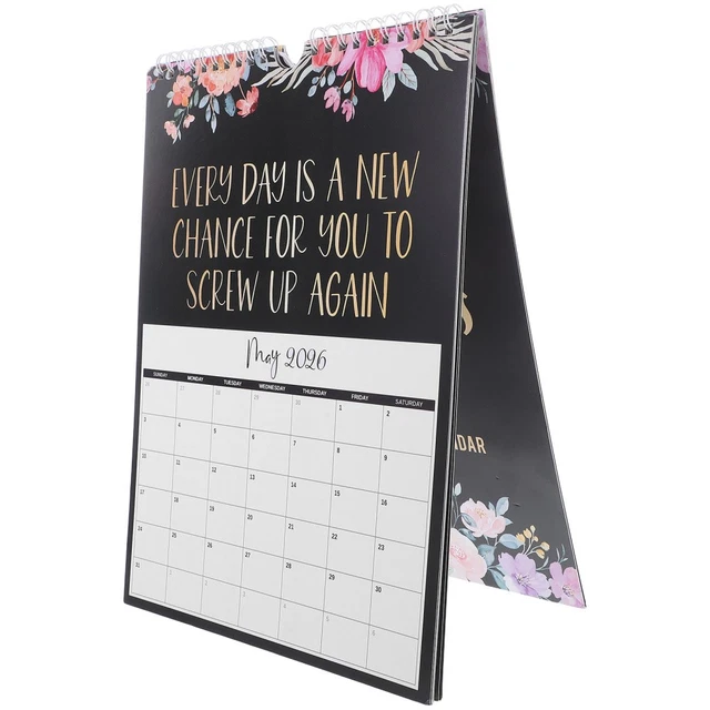 MOTIVATIONAL CALENDAR INSPIRATIONAL Quote Desk 2026 Daily Planner £13. ...