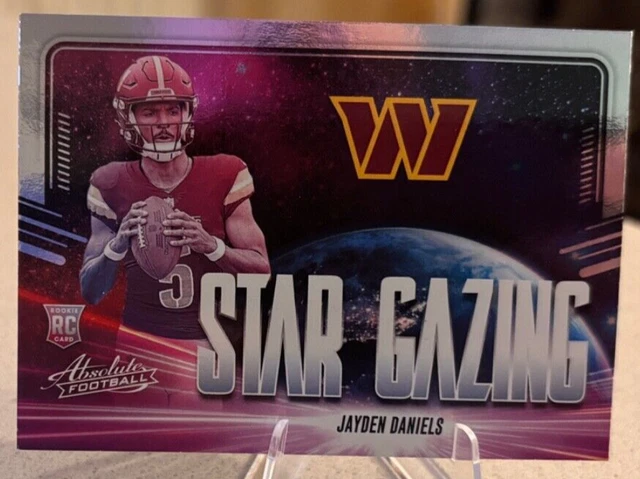 JAYDEN DANIELS, 2024 Panini Absolute Football, Star Gazing Parallel EUR ...