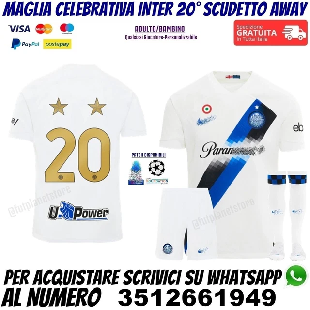 MAGLIA INTER TRASFERTA 2023 2024 Celebrativa Due Stelle 2 Seconda ...